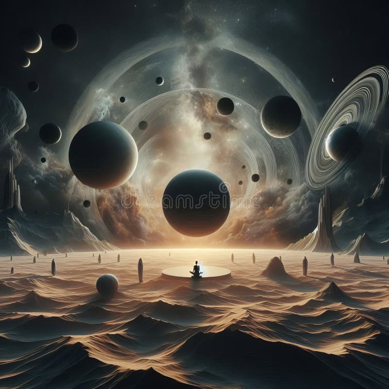 Void Space a Space that Appears Empty or Devoid of Visible Obj Stock ...