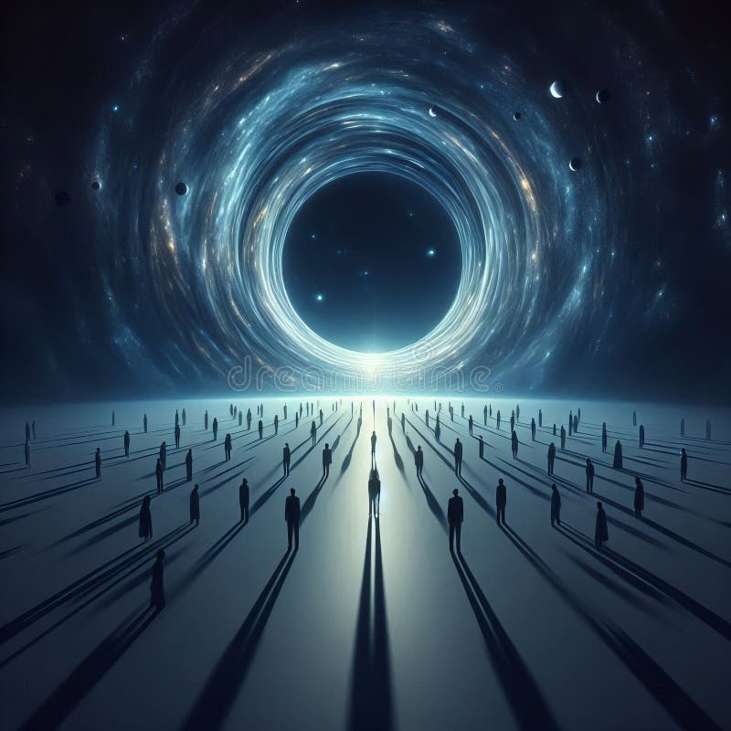 Void Space a Space that Appears Empty or Devoid of Visible Obj Stock Illustration - Illustration ...