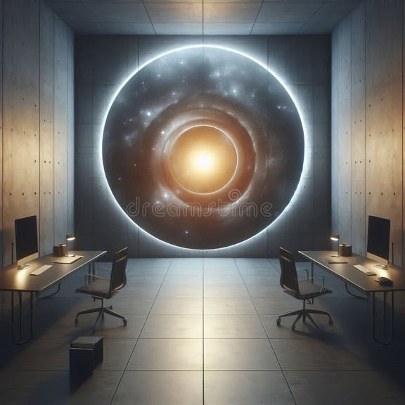 Void Space a Space that Appears Empty or Devoid of Visible Obj Stock ...