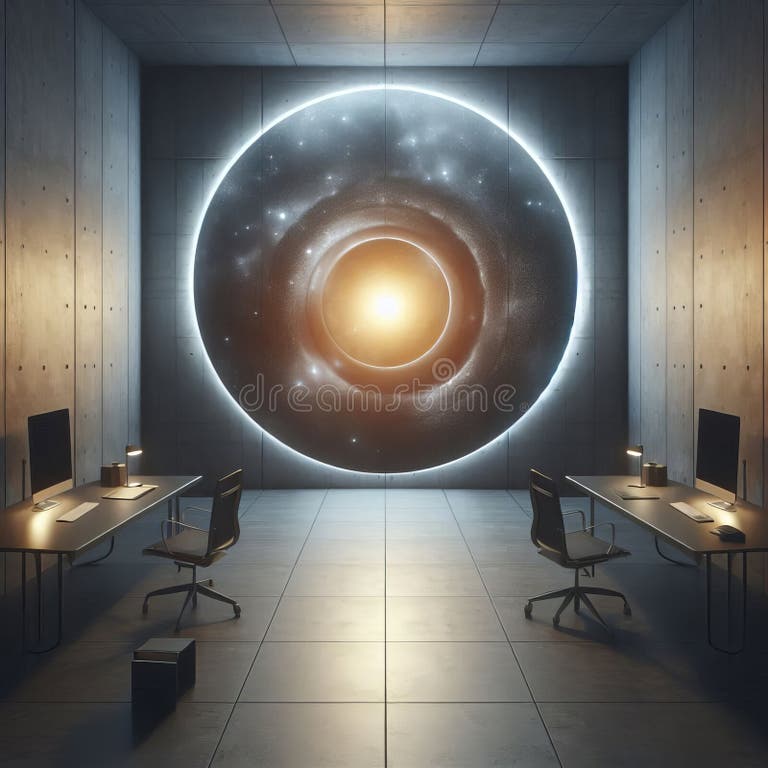 Void Space a Space that Appears Empty or Devoid of Visible Obj Stock ...