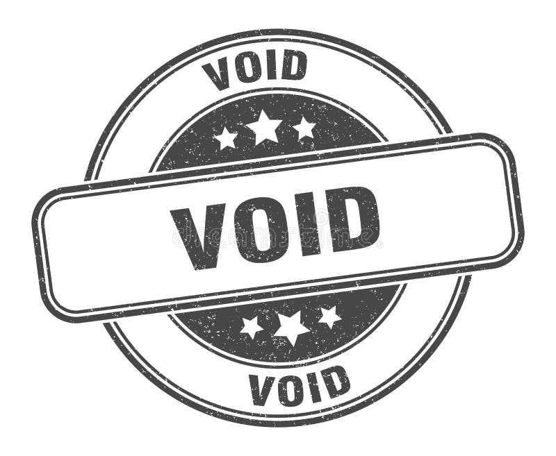 Void Stamp. Void Round Grunge Sign Stock Vector - Illustration of badge ...