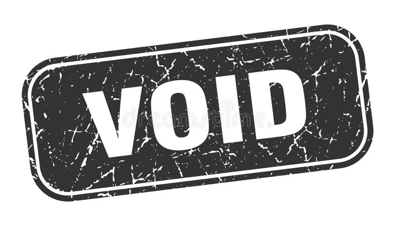 Void Stamp. Void Square Grungy Isolated Sign Stock Vector ...