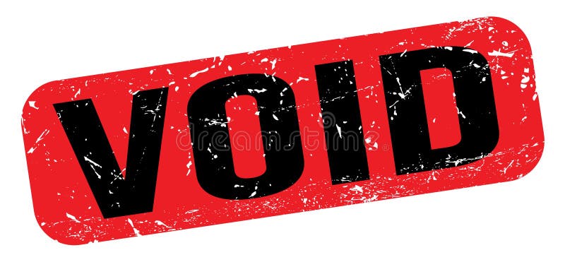 VOID Text on Red-black Grungy Stamp Sign Stock Illustration ...