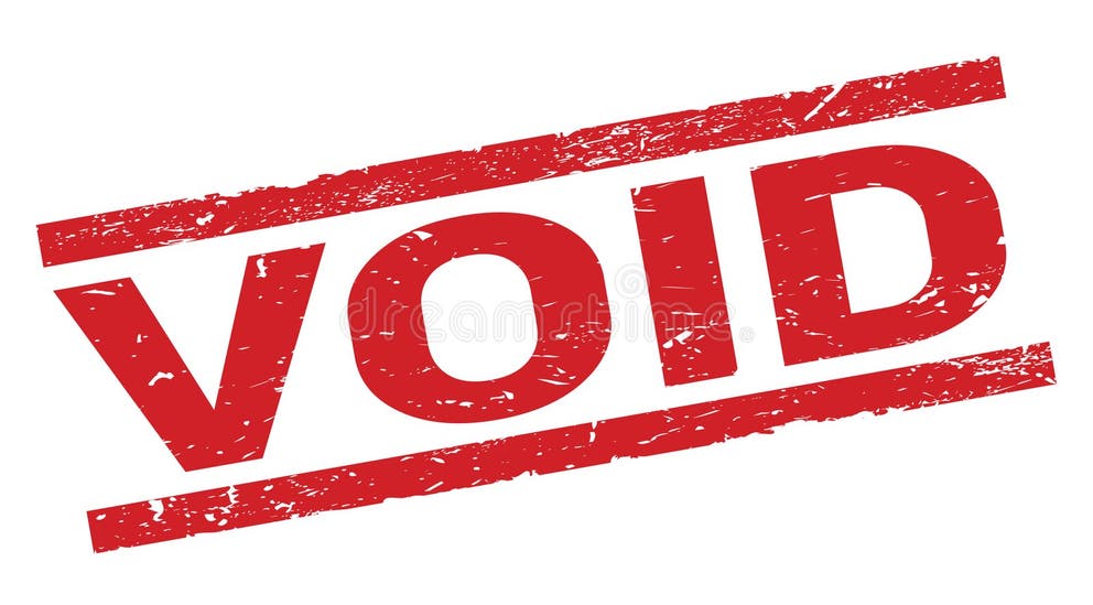 VOID Text on Red Rectangle Stamp Sign Stock Illustration - Illustration ...