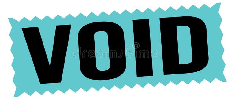 VOID Text Written on Blue-black Stamp Sign Stock Illustration ...