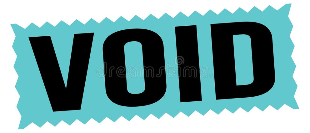 VOID Text Written on Blue-black Stamp Sign Stock Illustration ...