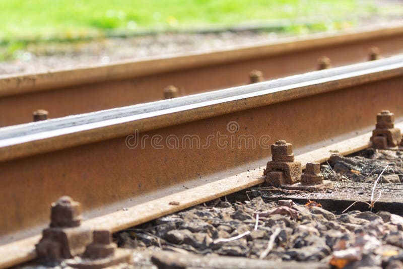 Rails Du Chemin De Fer Parmi Des Champs D'été Photo stock - Image du ...
