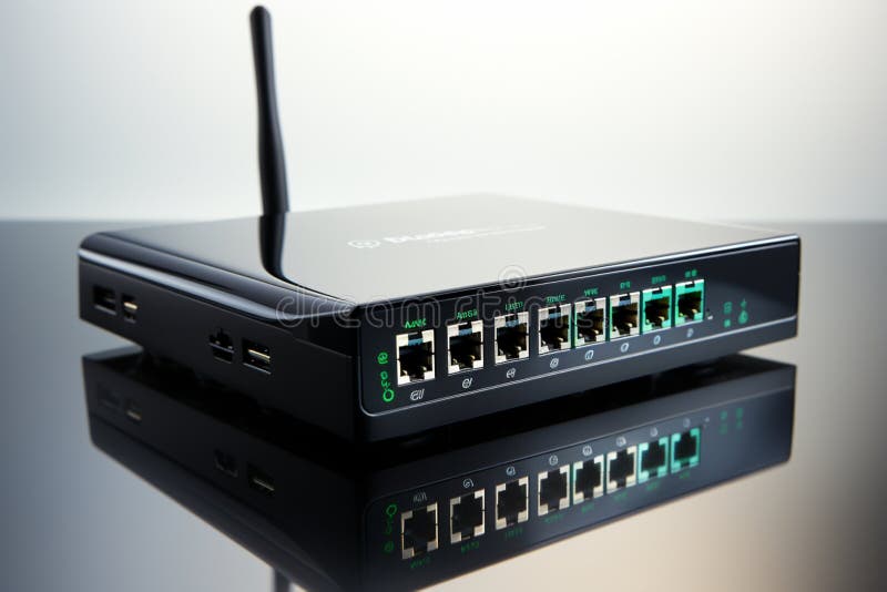 VoIP Adapter stock illustration. Illustration of computer - 303028954