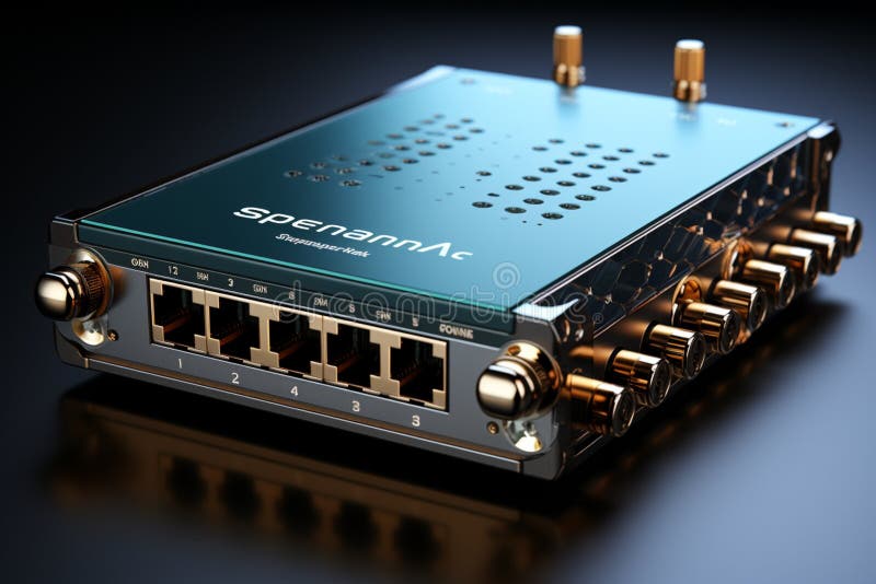 VoIP Gateway stock illustration. Illustration of communication - 303020989