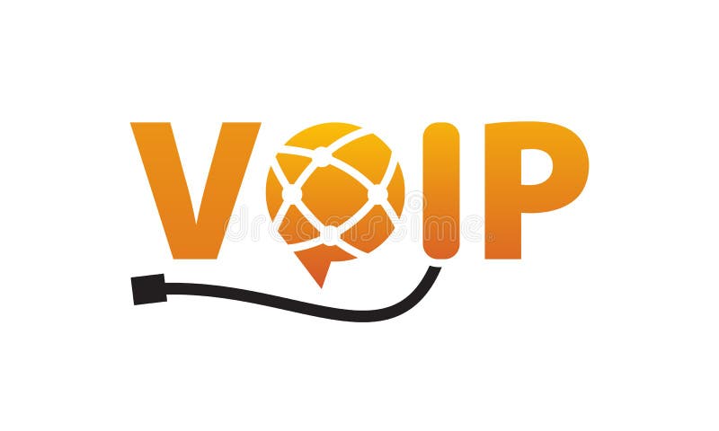 VOIP Logo Design Template vektor abbildung. Illustration von daten ...