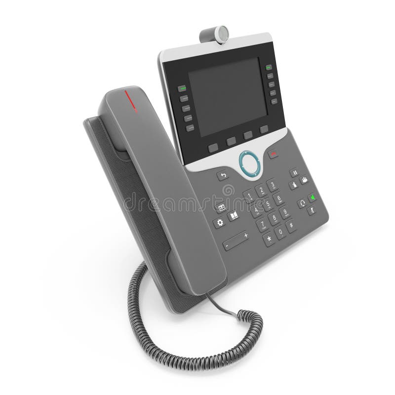 Voip on Phone Shows Voice Over Internet Protocol and Ip Telephony Stock ...