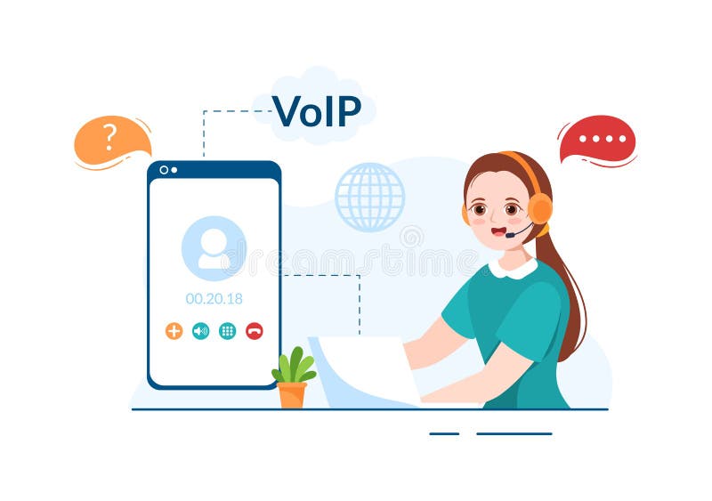 VOIP or Voice Over Internet Protocol with Telephony Scheme Technology ...