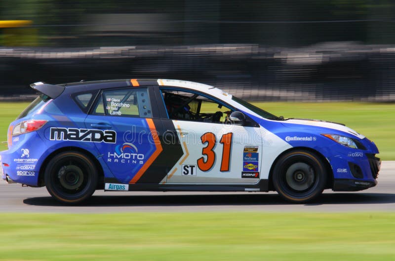 Voiture De Course De La Vitesse 3 De Mazda Image stock éditorial ...