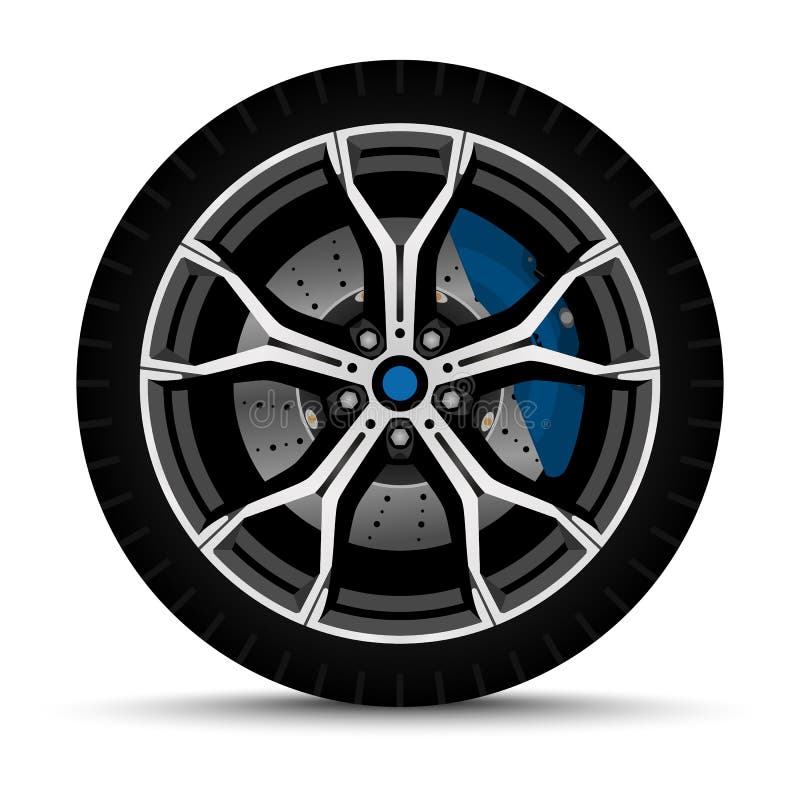 Roue de voitures illustration de vecteur. Illustration du graphisme ...