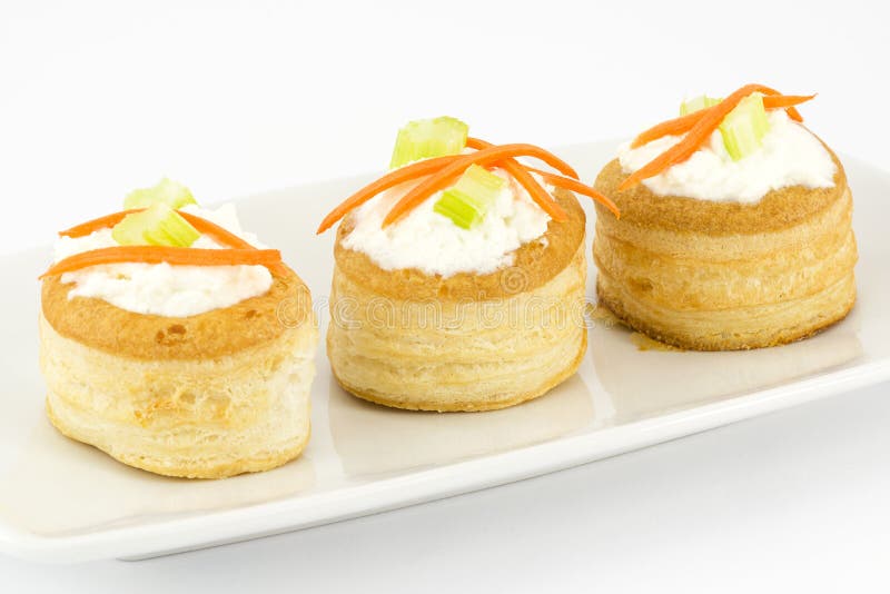 Vol Au Vent with Ricotta Cheese and Vegetables Stock Photo - Image of ...
