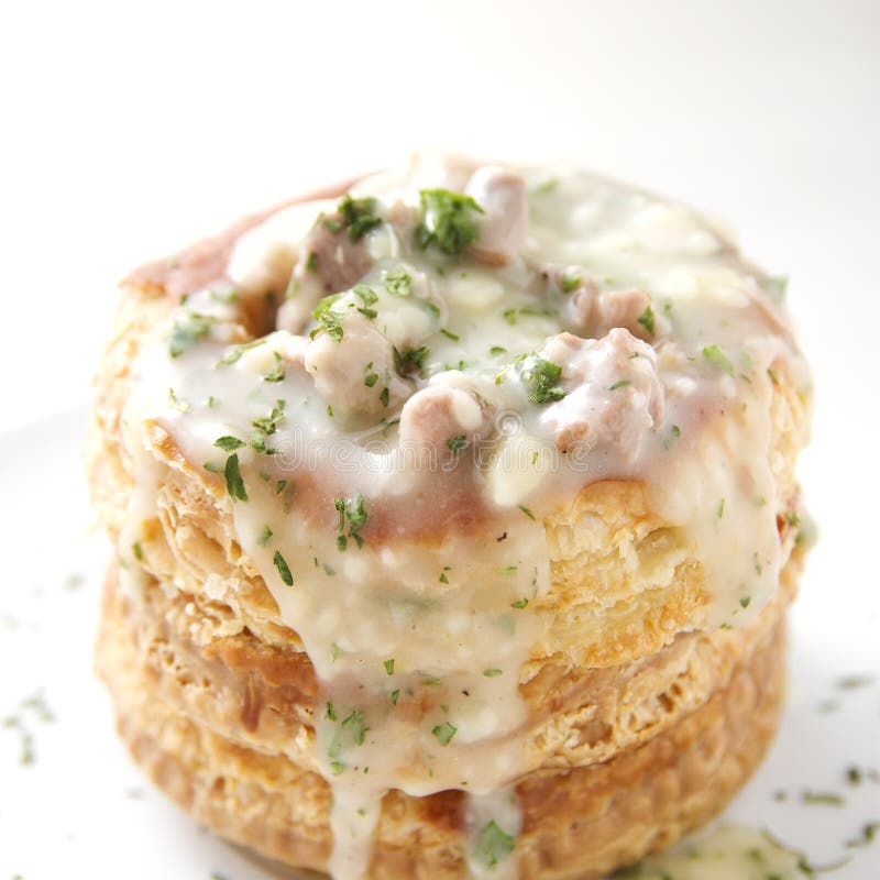 Turkey vol-au-vent meal stock photo. Image of vent, turkey - 6283428