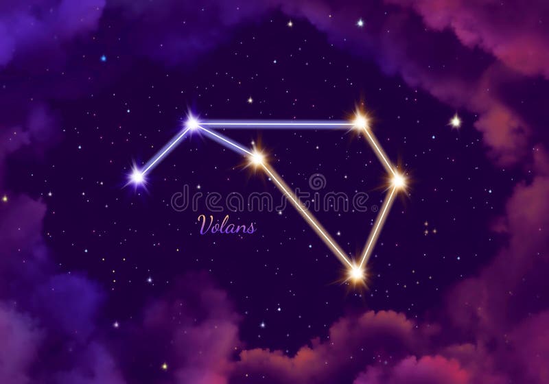 Illustration Image of the Constellation Volans Stock Illustration ...