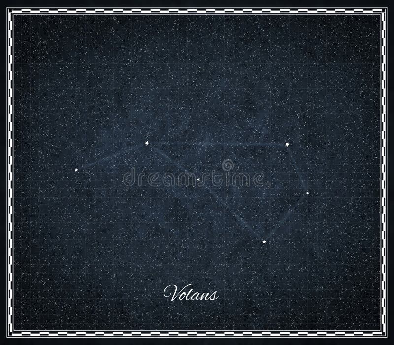 Volans Star Constellation, Night Sky, Cluster of Stars Stock Photo ...