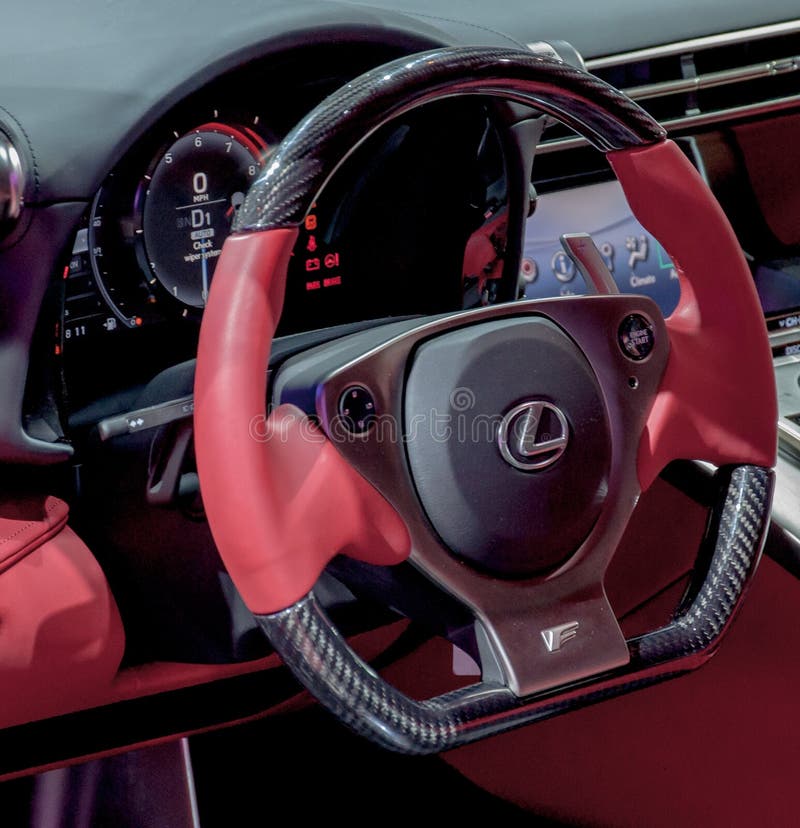 Volant de Lexus LFA photo stock éditorial. Image du obligation - 32037353