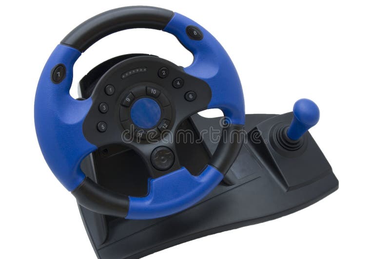 Volante azul imagen de archivo. Imagen de ordenadores - 7287751