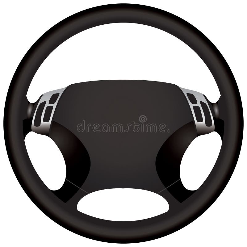 Volante moderno del coche ilustración del vector. Ilustración de ...