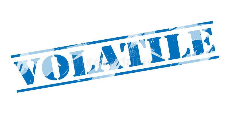 Volatile blue stamp stock illustration. Illustration of icon - 98293837