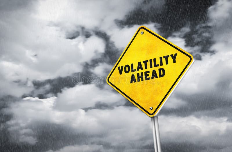 Volatility Ahead Road Sign Warning Stock Photo - Image of volatility ...
