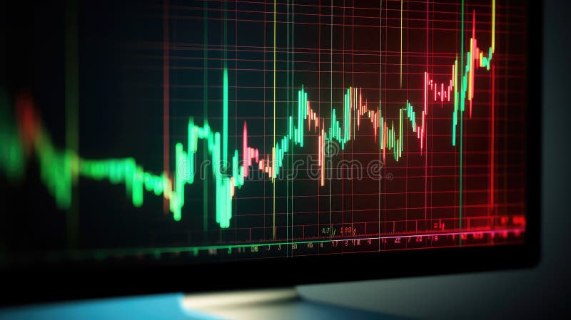 Volatility risk data stock illustration. Illustration of screen - 369584775