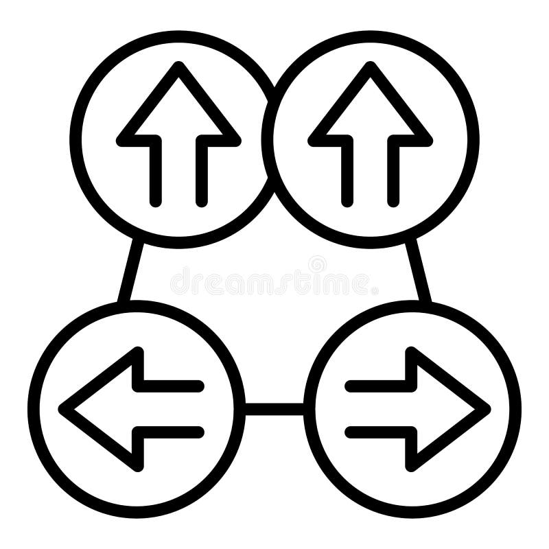 Volatility Scheme Icon Outline Vector. Vuca Ambiguity Stock Vector ...