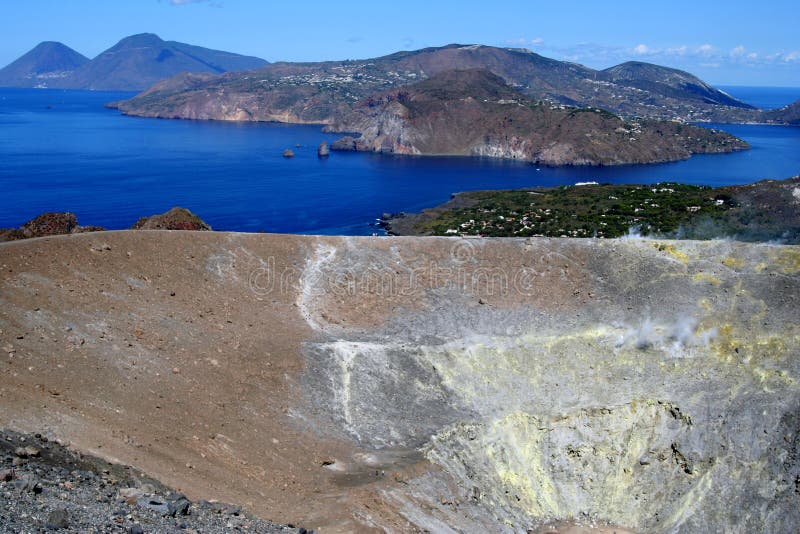 Islas Eólicas, Isla De Lipari, Italia Imagen de archivo - Imagen de ...