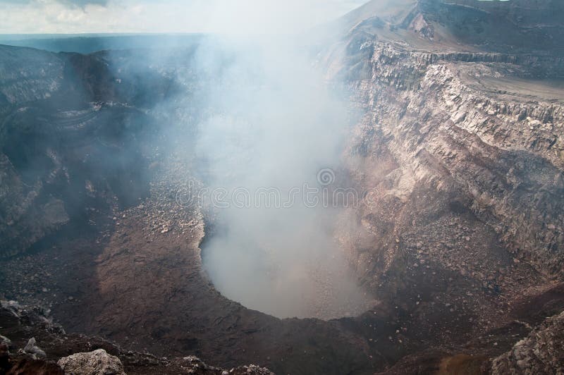 Volcan Masaya conduit stock photo. Image of explosion - 17201304