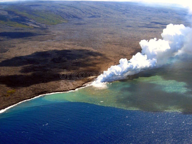 Volcanic action stock image. Image of flows, destructive - 20630537