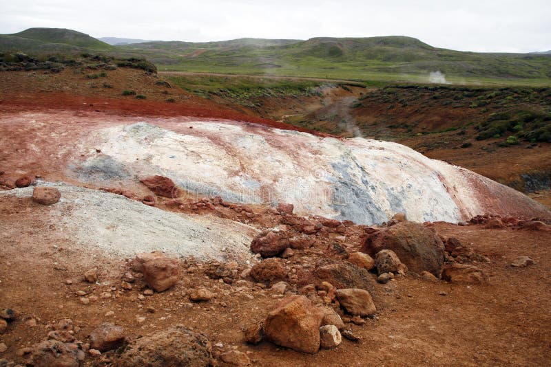 Volcanic activity stock image. Image of rocks, nordic - 12633193