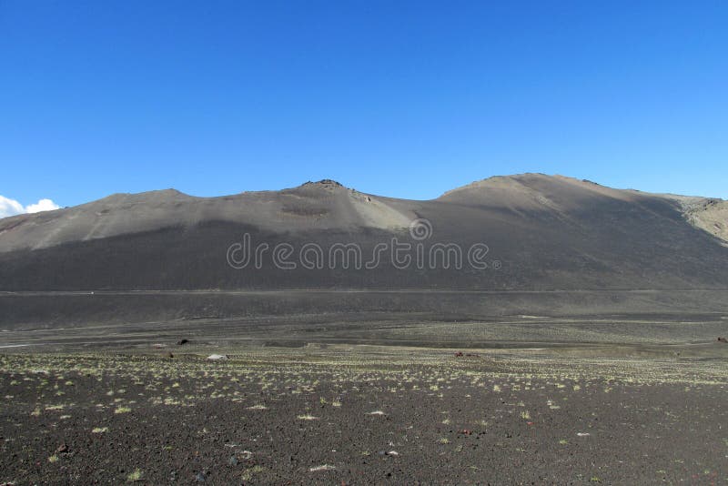 Volcanic ash on ground stock photo. Image of hiking, andes - 78988608