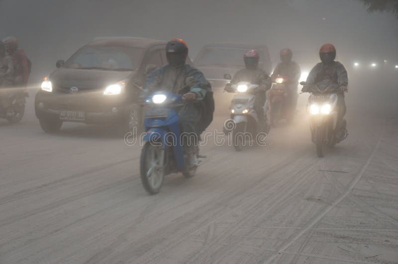 Volcanic ash editorial photo. Image of fall, winter, eruption - 37850786