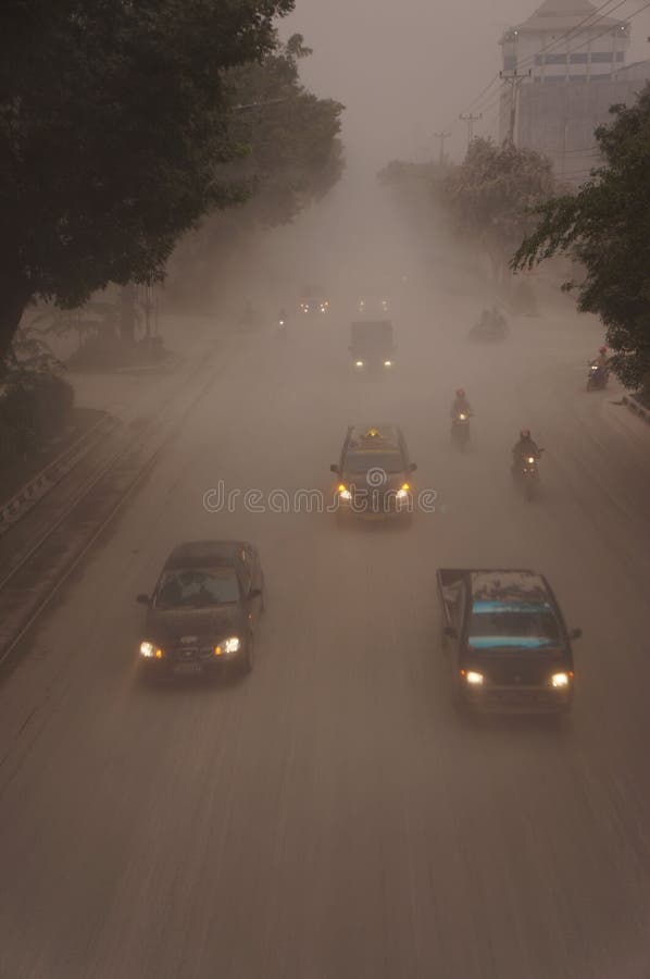 Volcanic ash editorial stock photo. Image of solo, haze - 37850808