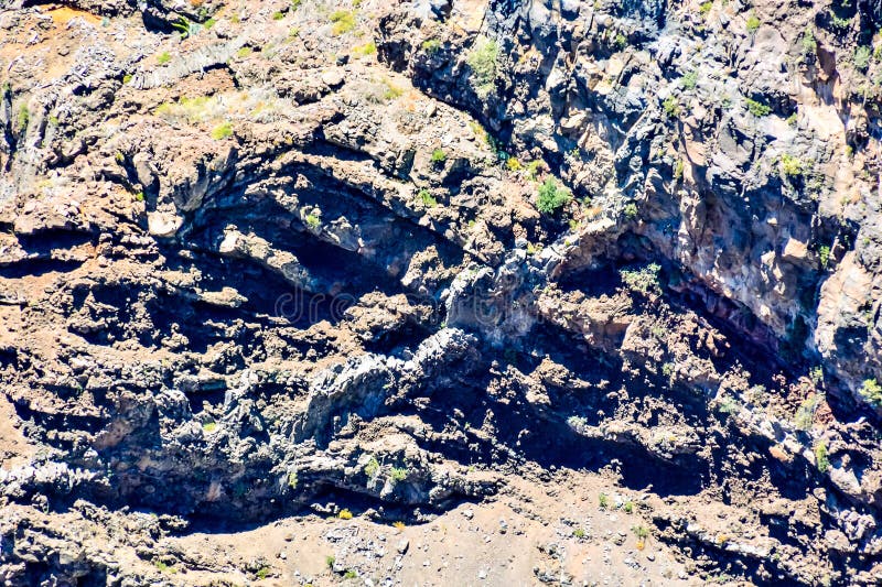 Volcanic Basaltic Rock Formation Stock Photo - Image of volcanic ...