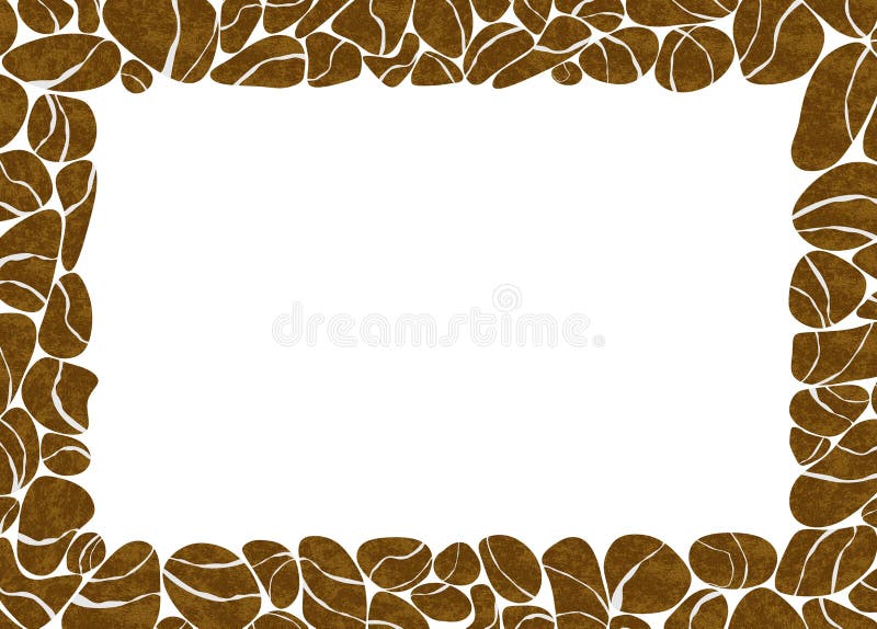 Volcanic Brown Rocks Frame - Cdr Format Stock Vector - Illustration of ...