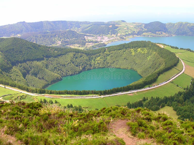 Volcanic caldera stock image. Image of lake, outdoors - 21223937