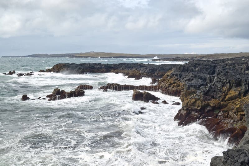Staffa Shore stock photo. Image of storm, coastline, shore - 6143634