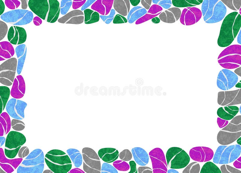 Volcanic Colorfull Rocks Frame - Cdr Format Stock Vector - Illustration ...