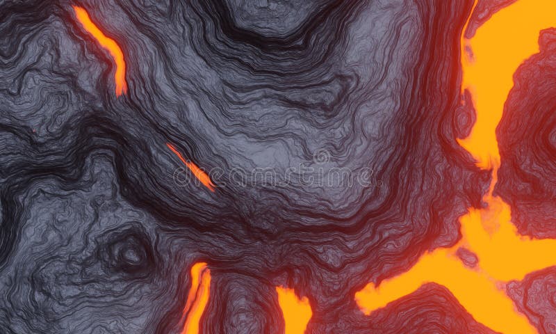 Volcanic Cooled Lava Background Stock Illustration - Illustration of ...