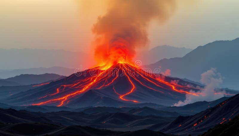 Volcanic Ember Gradient Stock Illustrations – 14 Volcanic Ember ...