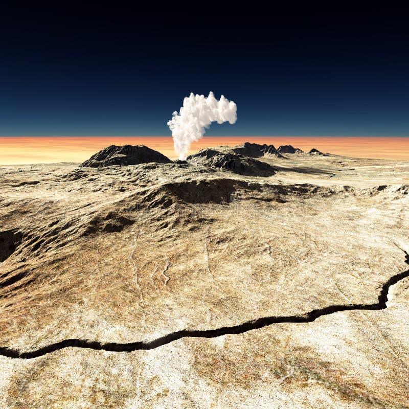 Volcanic eruption stock illustration. Illustration of national - 22728022
