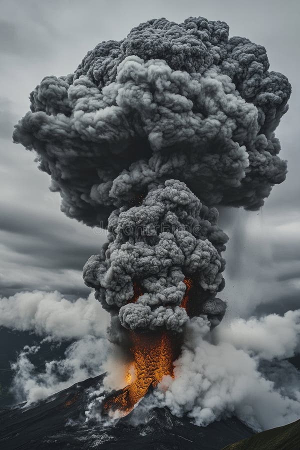 Volcanic Eruption stock image. Image of dangerous, eruption - 363085305