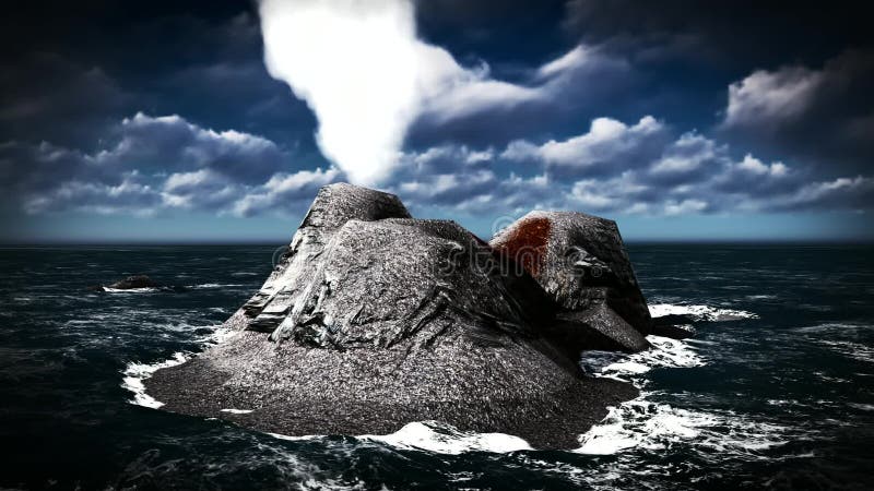 Volcanic Eruption on Kamchatka Peninsula in the Winter. a Small ...