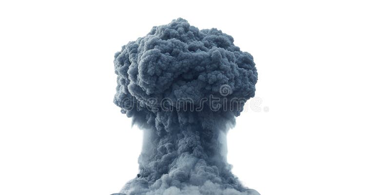 Volcanic Eruption Smoke Cloud Isolated on Transparent Background Stock ...