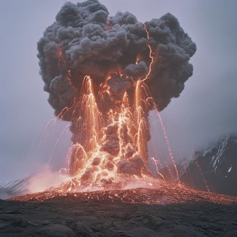 Volcanic Eruption, a Spectacular Display of Nature S Power Stock ...
