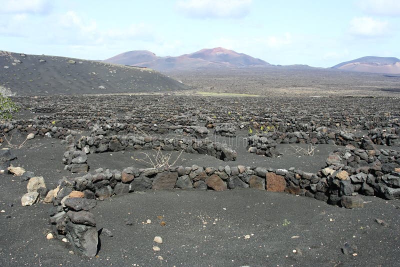 Volcanic field stock image. Image of volcano, rocks, cultivate - 32665963