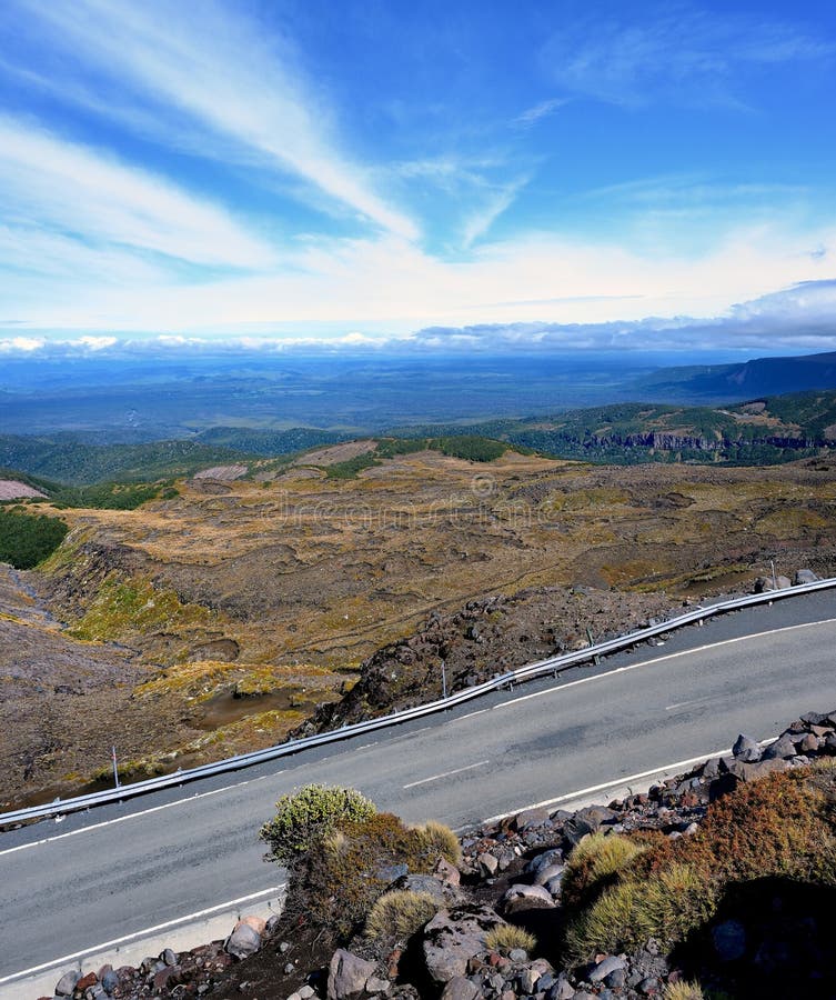 The Volcanic Flows on the Slopes of Mount Ruapehu Stock Image - Image ...